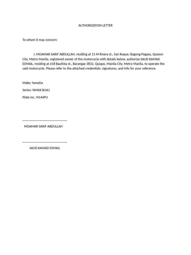 Saud Authorization | PDF