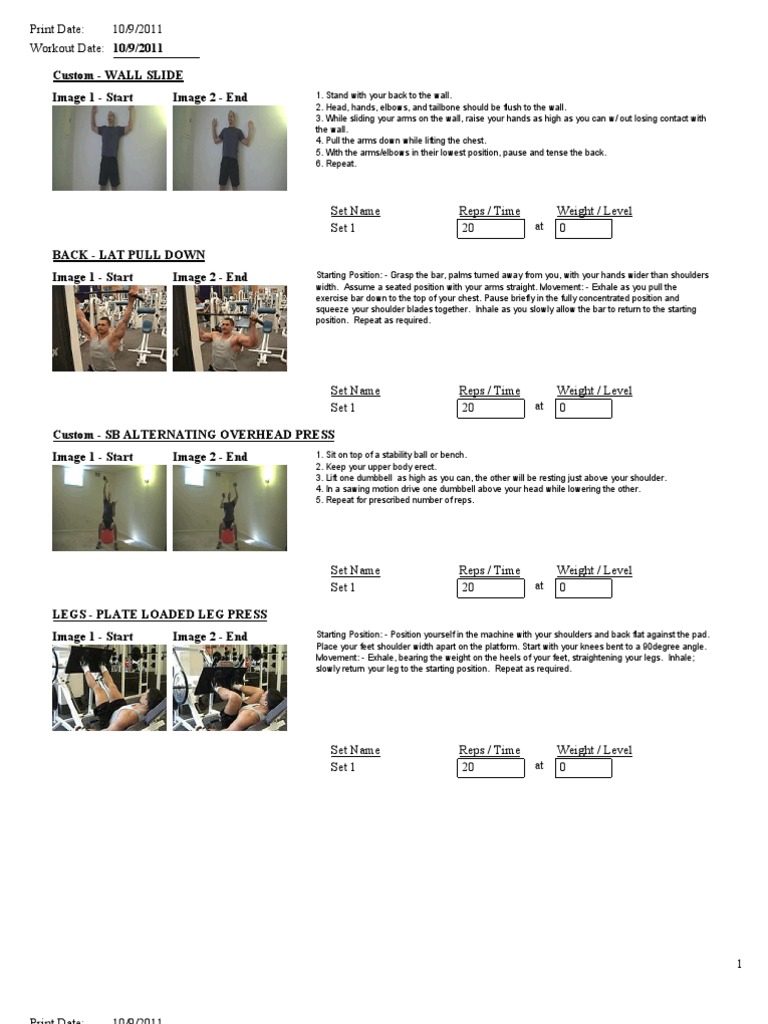 Gym WK 1 | PDF