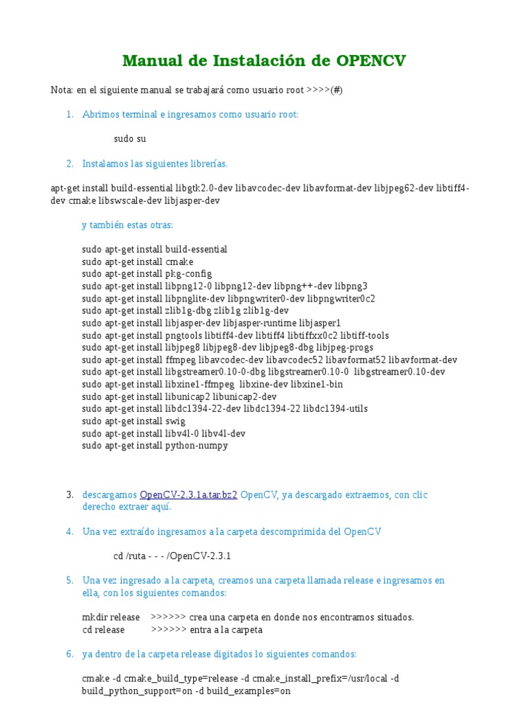 Manual Instalacion Opencv And Codeblocks Pdf Ingeniería Informática