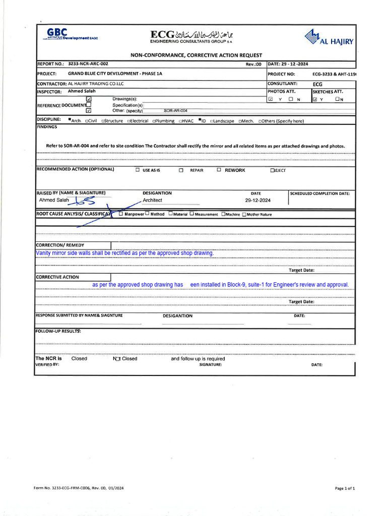 3233 NCR Ecg Arc 002 Reply | PDF