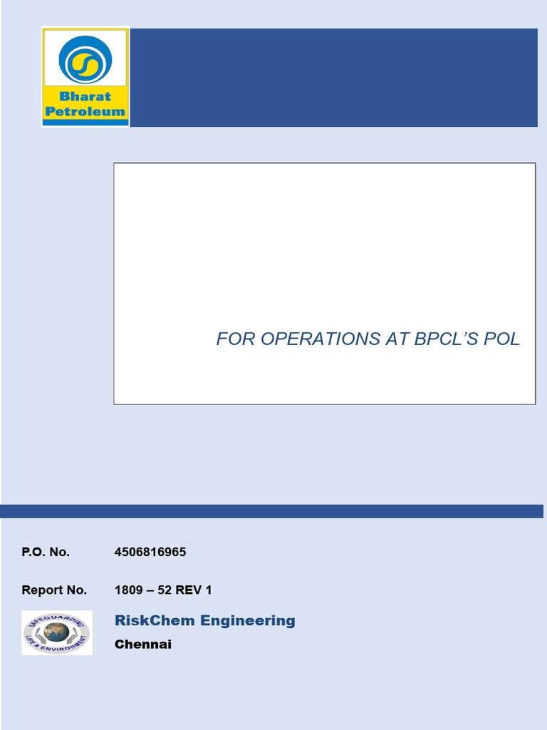 52 BPCL Piyala Hazop Report Rev 01 | PDF | Risk | Safety