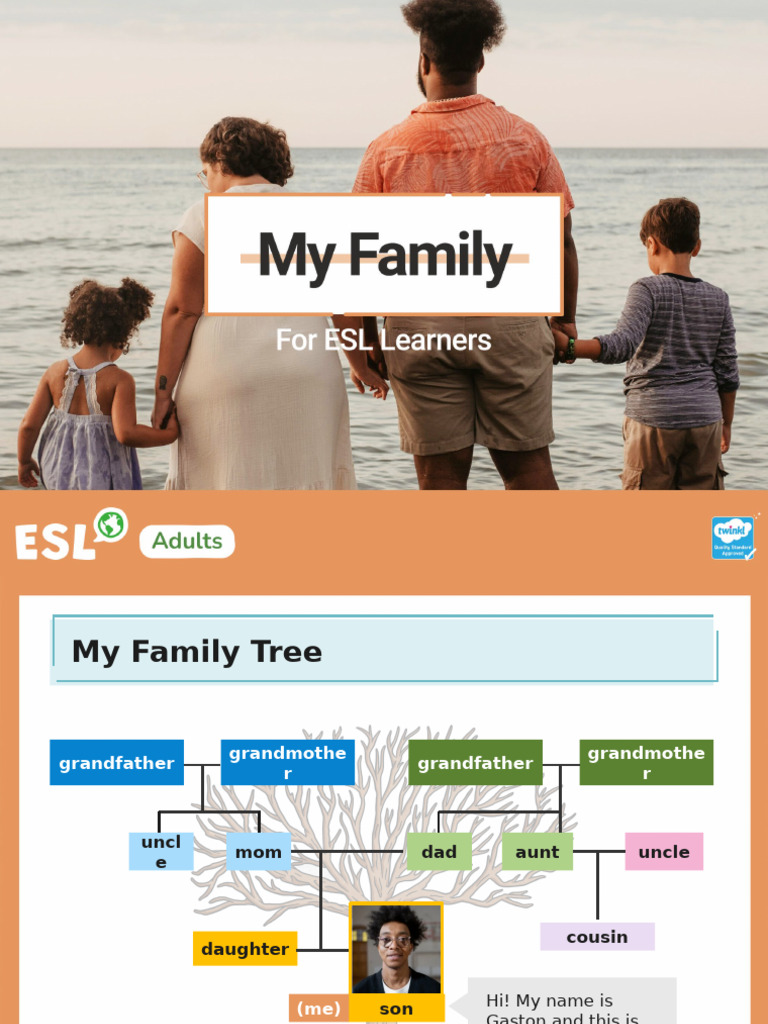 T 1741782073a Esl My Family Adults A1 Powerpoint Ver 1 | PDF