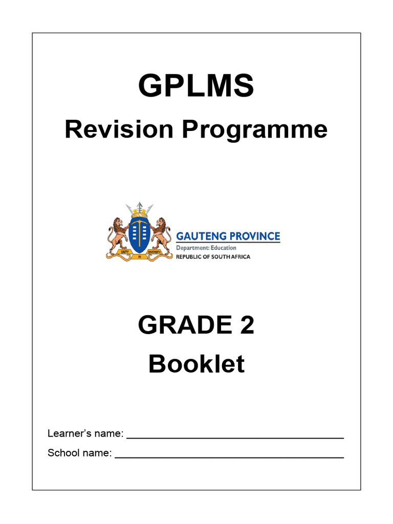 Grade 2 Revision Booklet | PDF | Shape | Symmetry