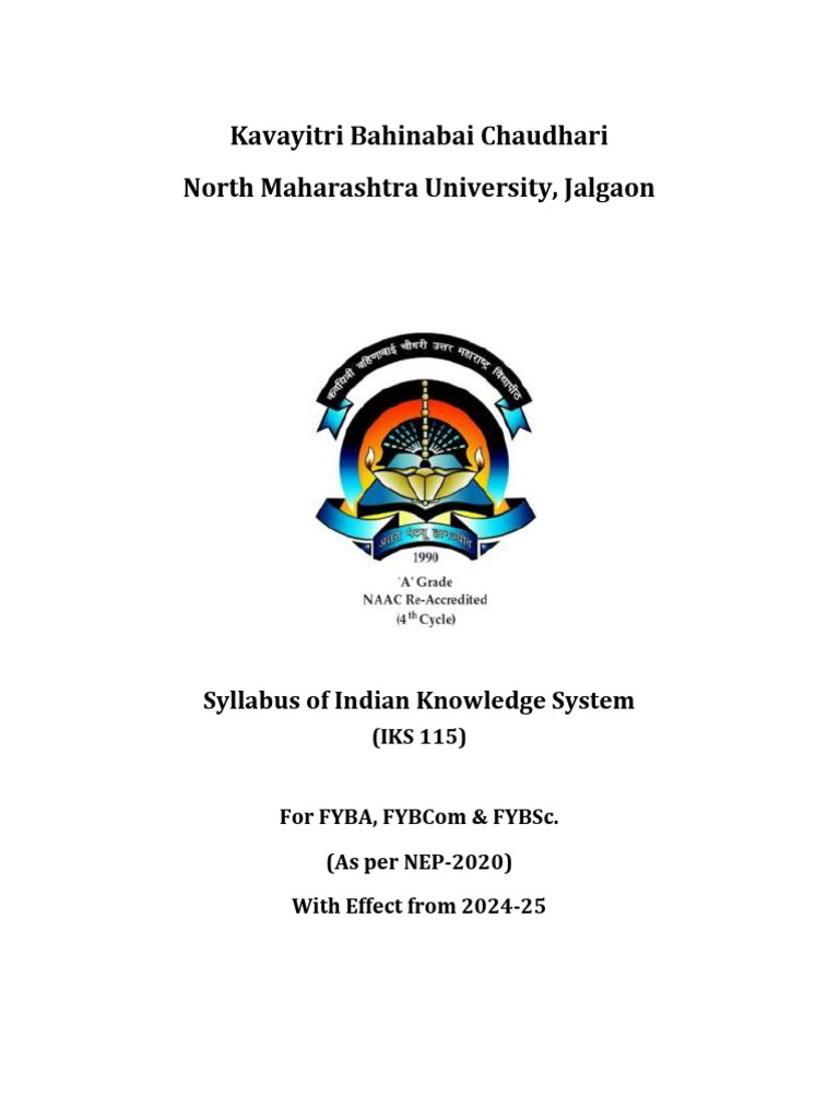 2024-25 F.Y.B.a., F.Y.B.com., F.Y.B.sc. Syllabus of Indian Knowledge ...