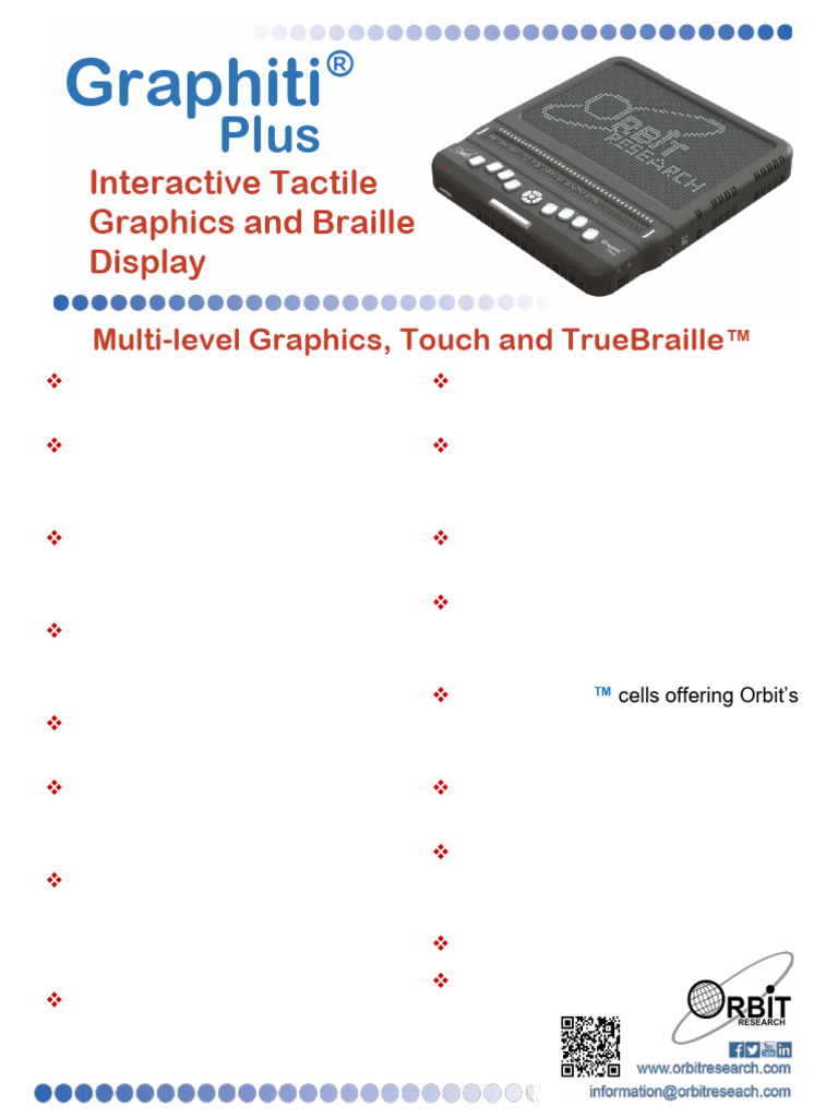 Graphiti Plus: Tactile Graphics Display | PDF