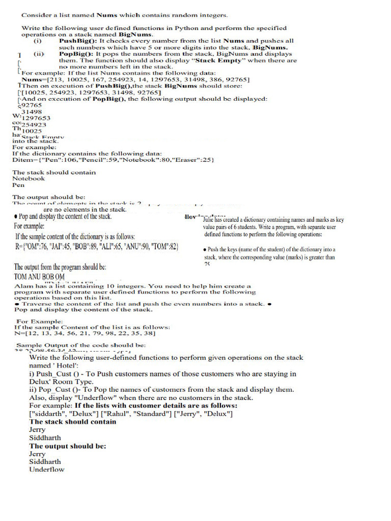 Stack PGM | PDF