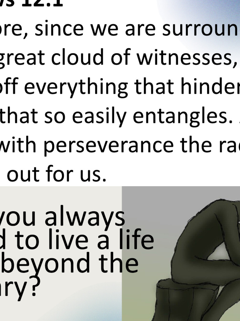 Hebrews 12:1-2 Sermon Outline | PDF | Christian Belief And Doctrine ...