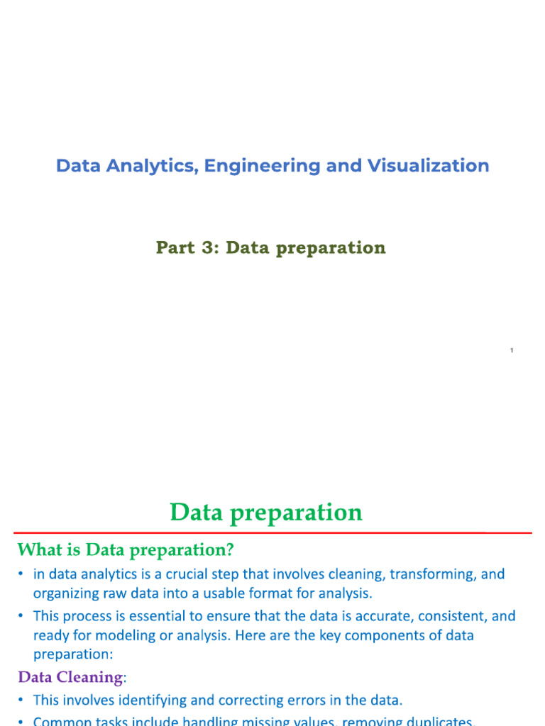 Data Preparation | PDF