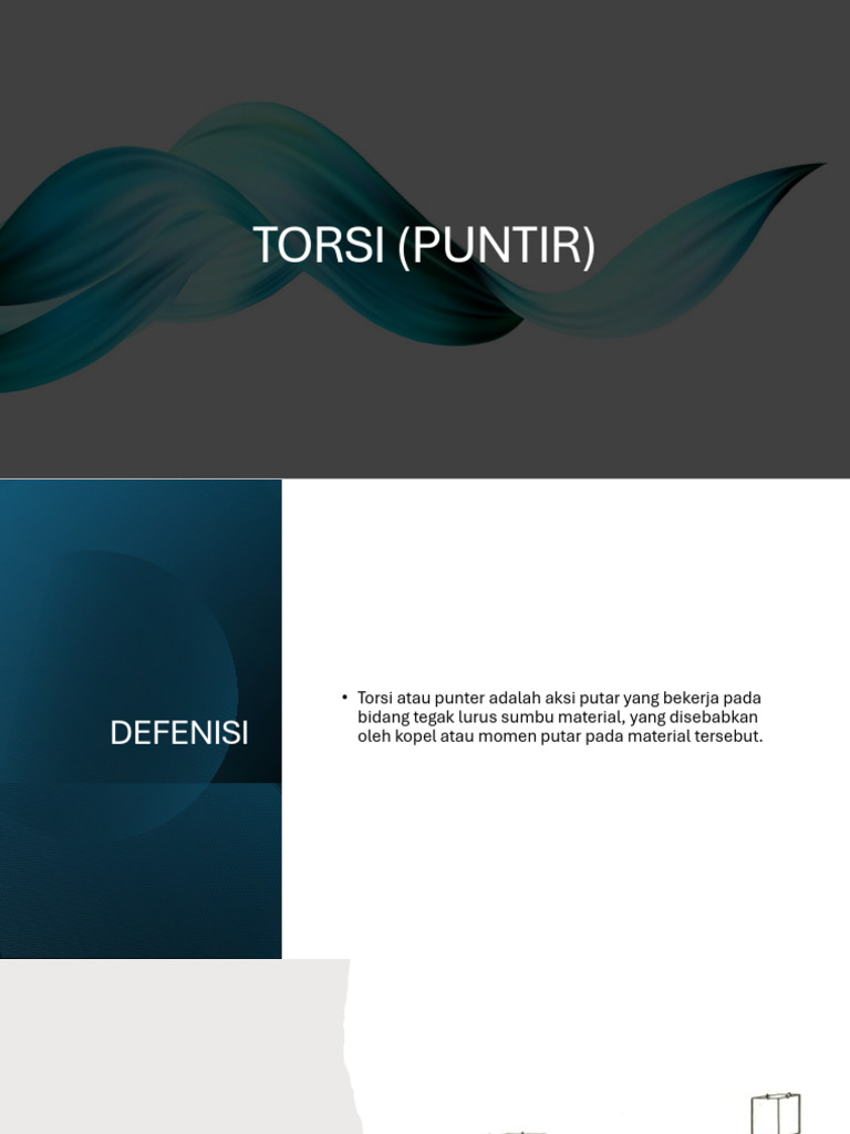 Torsi dan Tegangan Puntir pada Struktur | PDF