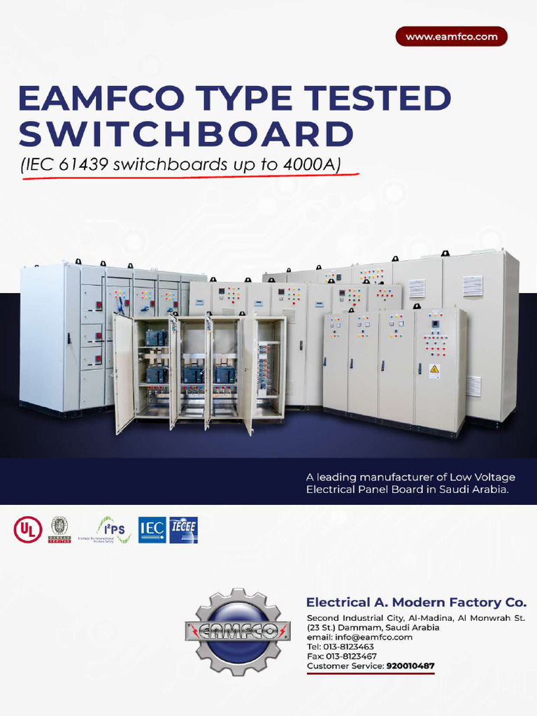 Eamfco Switchboard Iec-61439 | PDF