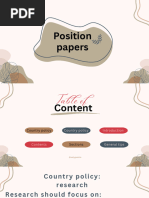 Model UN Position Paper Guide | PDF