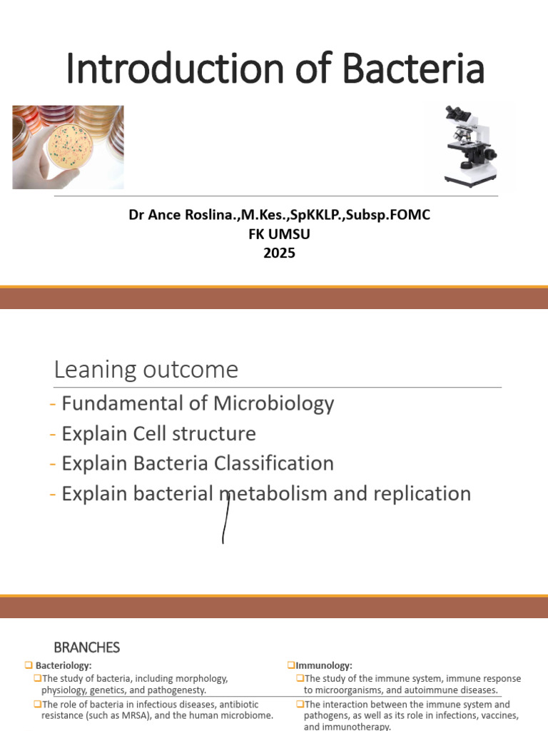 Intoruction 1-Cell Structure and Bacterial Classification | PDF | Lipopolysaccharide | Bacteria