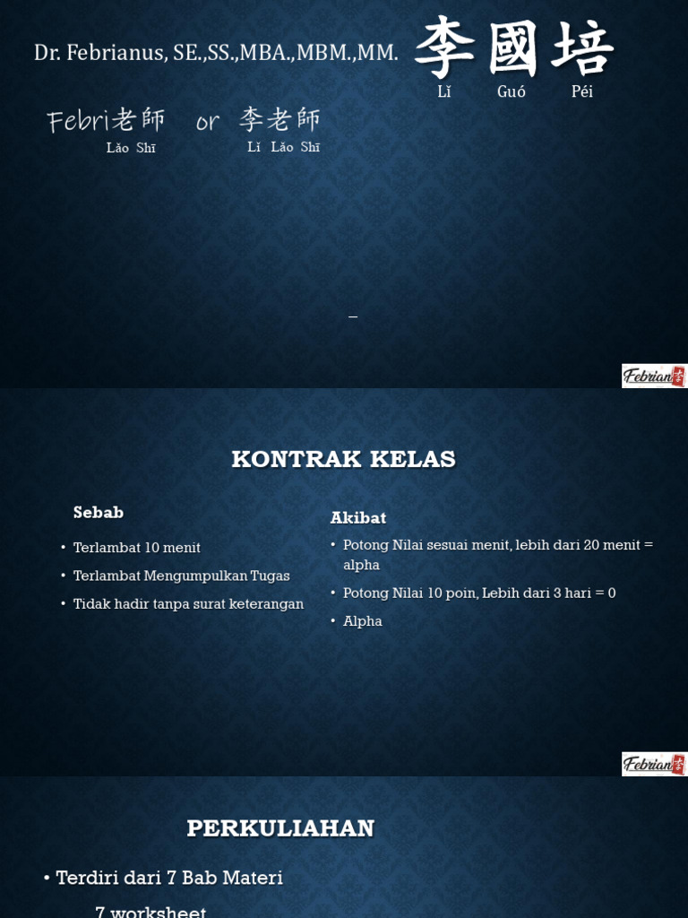 Febri Or: Dr. Febrianus, SE.,SS.,MBA.,MBM.,MM | PDF