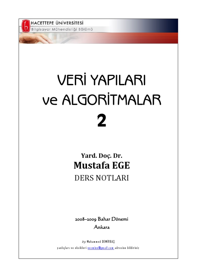 Veri Yapıları Ve Algoritmalar 2 | PDF