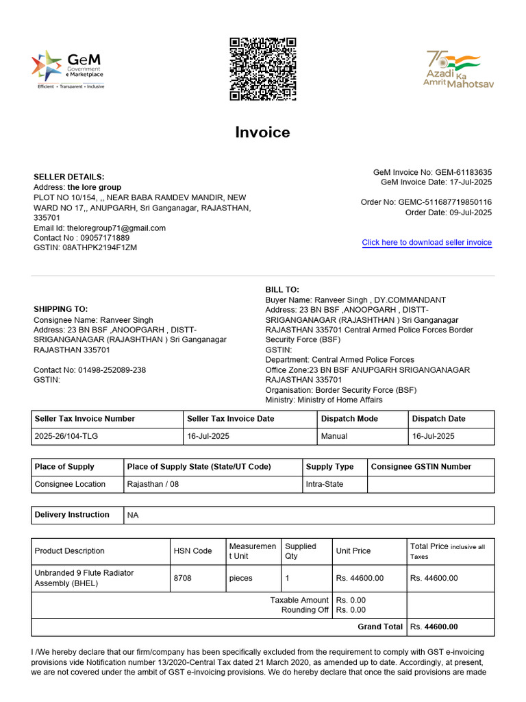 K3g5T2tzdHFXS0dwakpPZHZmWHF4dz09 Invoice | PDF | Value Added Tax | Invoice