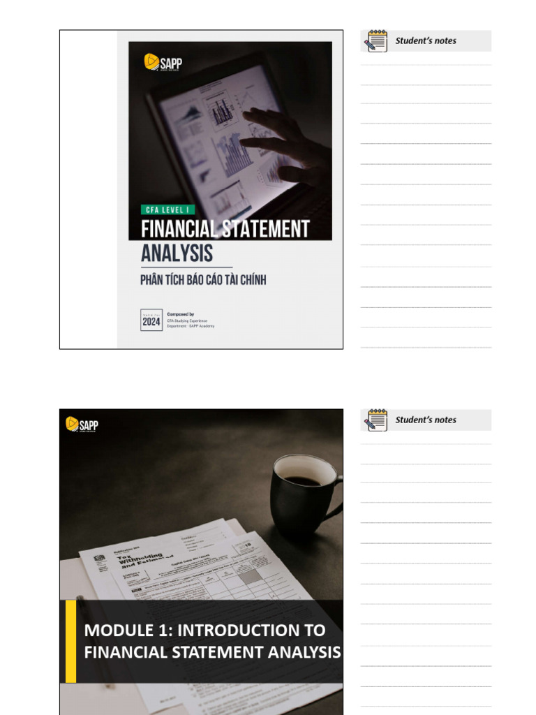 Cfa1 Trial Fsa 2024 2202 Note | PDF | Auditor's Report | Audit