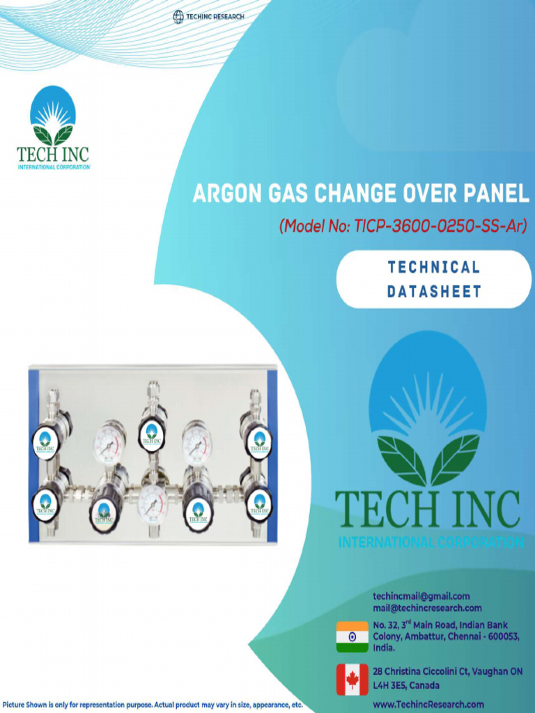 Argon Gas Changeover Panel - 22.07.2025 | PDF