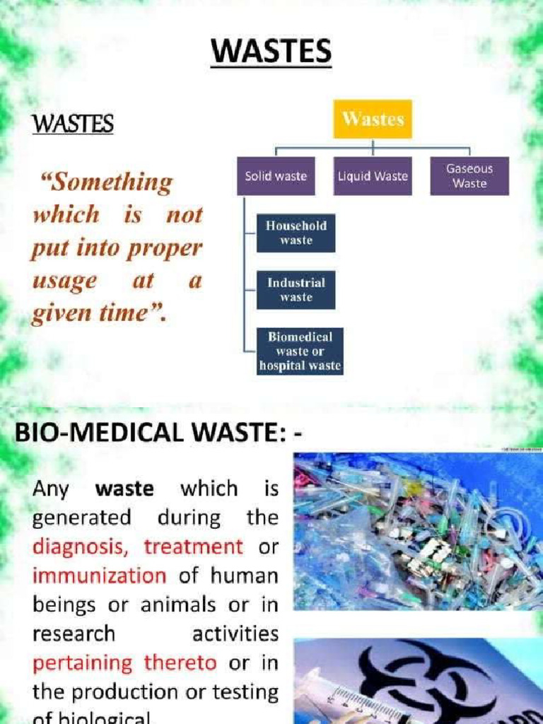 Bio Medical Waste Ppt | Pdf