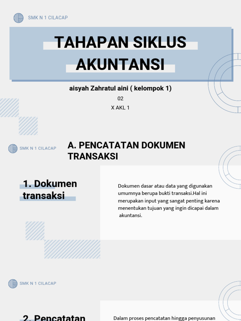 Tahapan Siklus Akuntansi | PDF