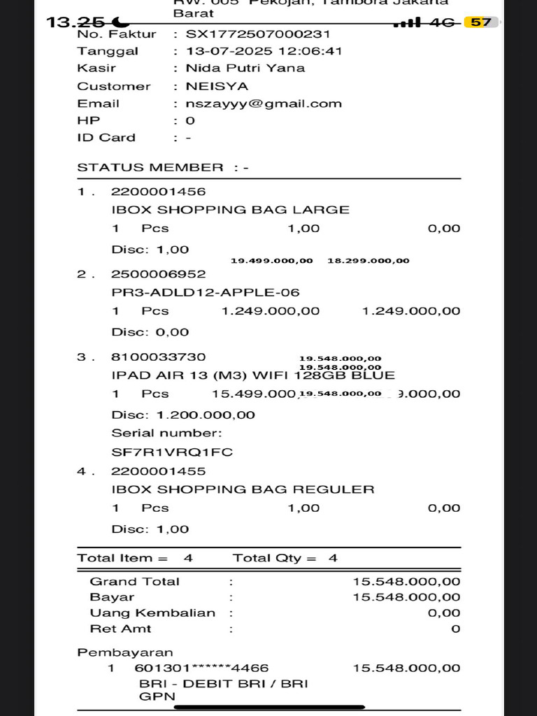 Struk Final 19Jt Updated 2 | PDF