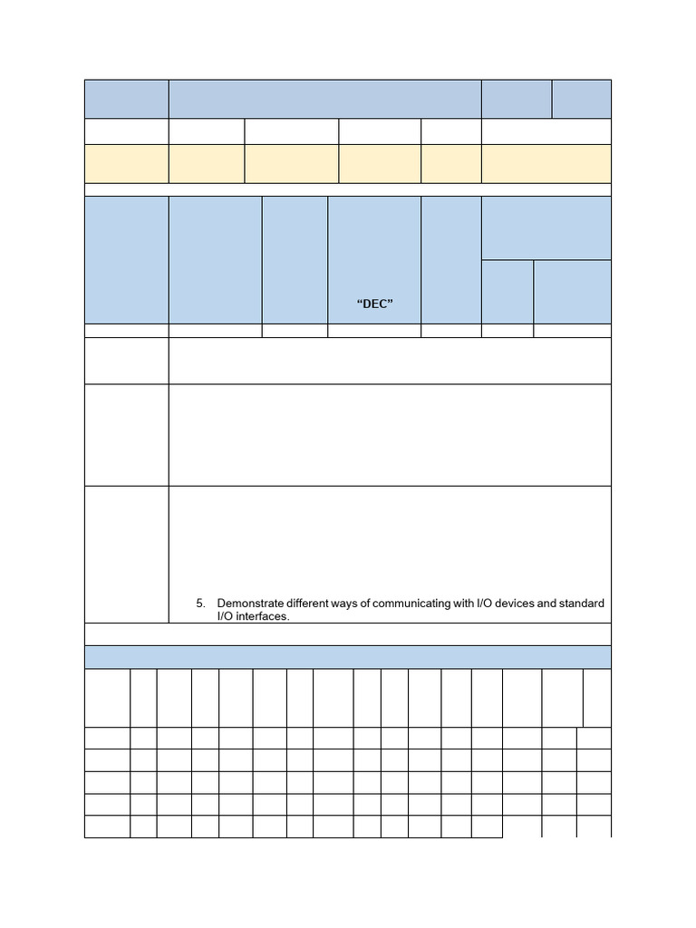 Computer Architecture Syllabus | PDF | Central Processing Unit ...
