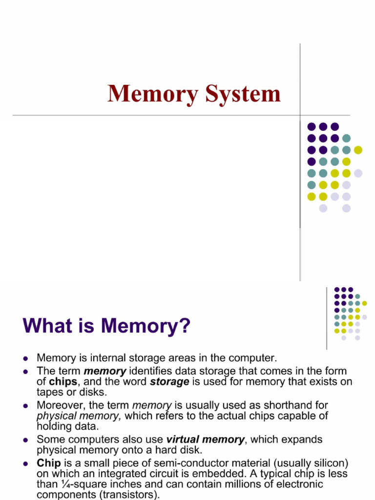 Memory Systems | PDF