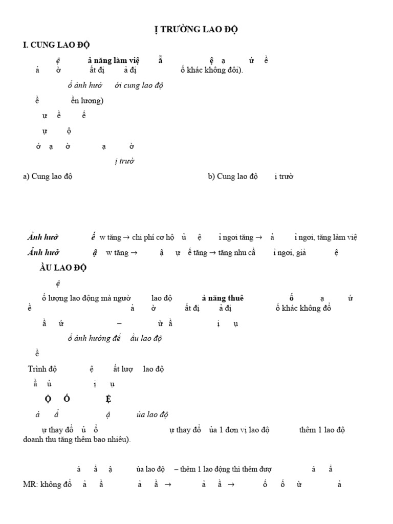 Thị trường lao động 1 | PDF
