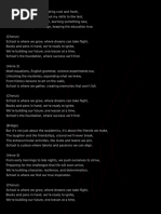 Proud of Our School Lyrics | PDF