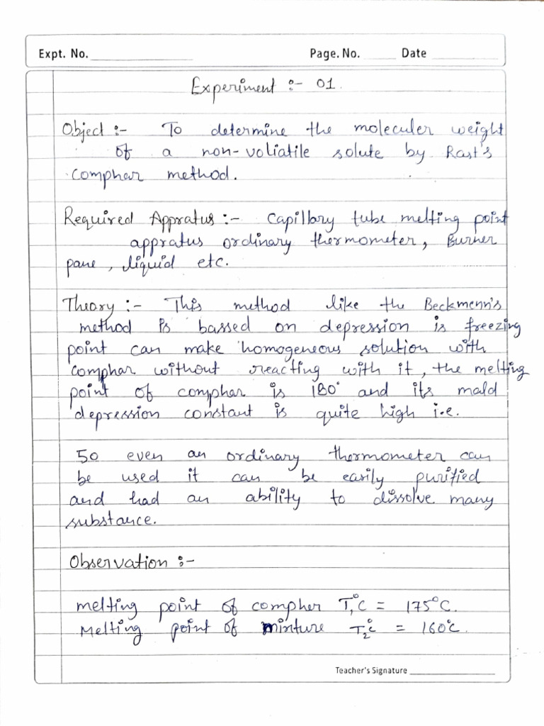 Chemistry 4th Sem File | PDF