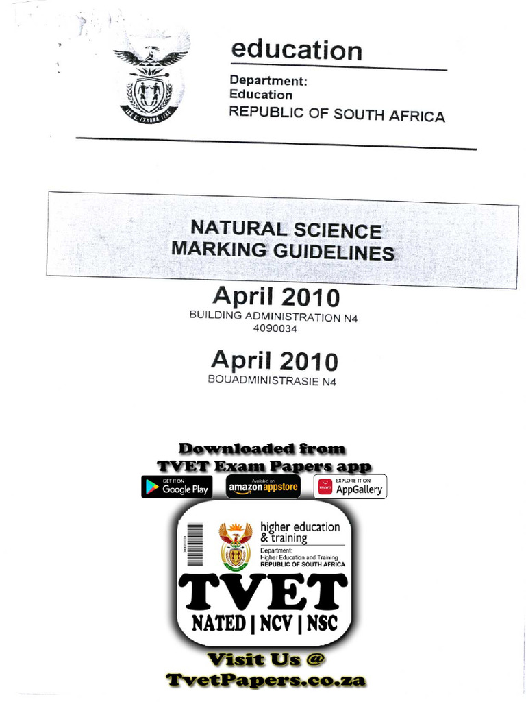 Building Administratin N4 Memo - April 2010 | PDF