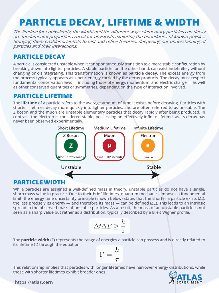 Particle Decay: Width and Lifetime | PDF