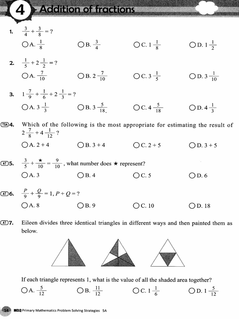 04 Addition of Fractions | PDF