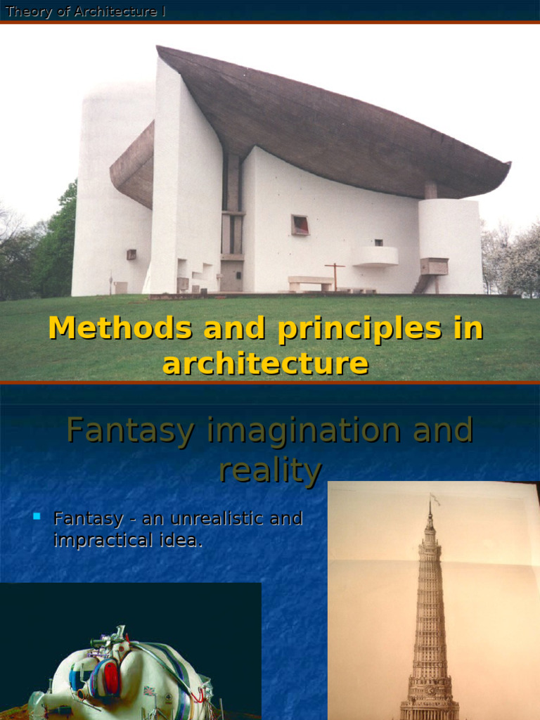 Method and Principles in Architecture | PDF