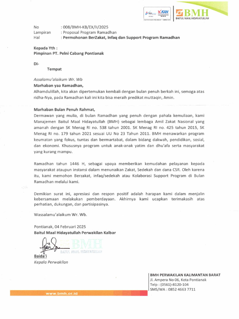 20250210102836-Surat Proposal Program Ramadahan | PDF