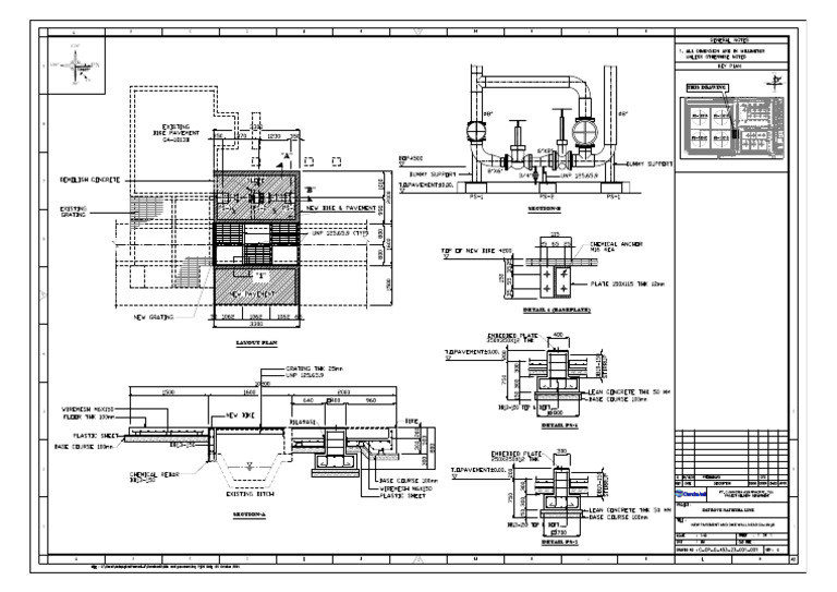 CIVIL DRAWING ECR 453-23-001 Improve Naphtha - Repaired | PDF