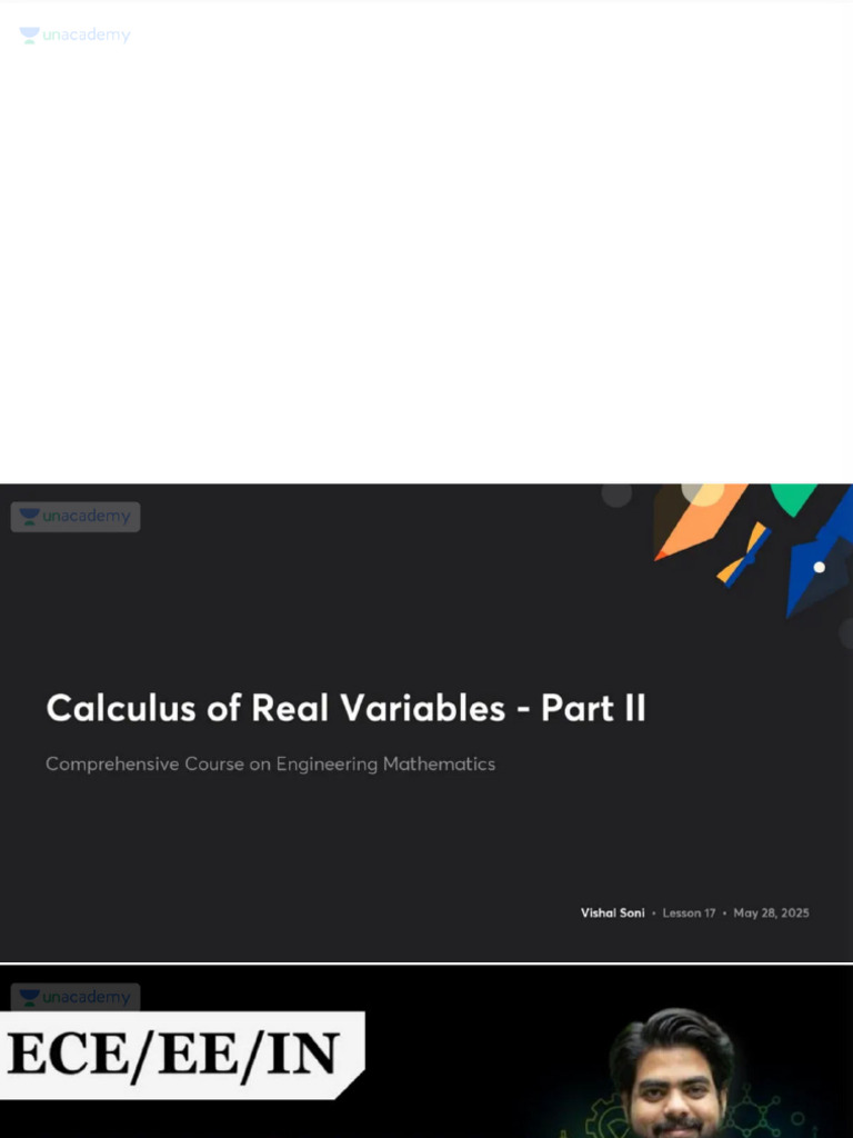 Calculus of Real Variables Part II With Anno | PDF