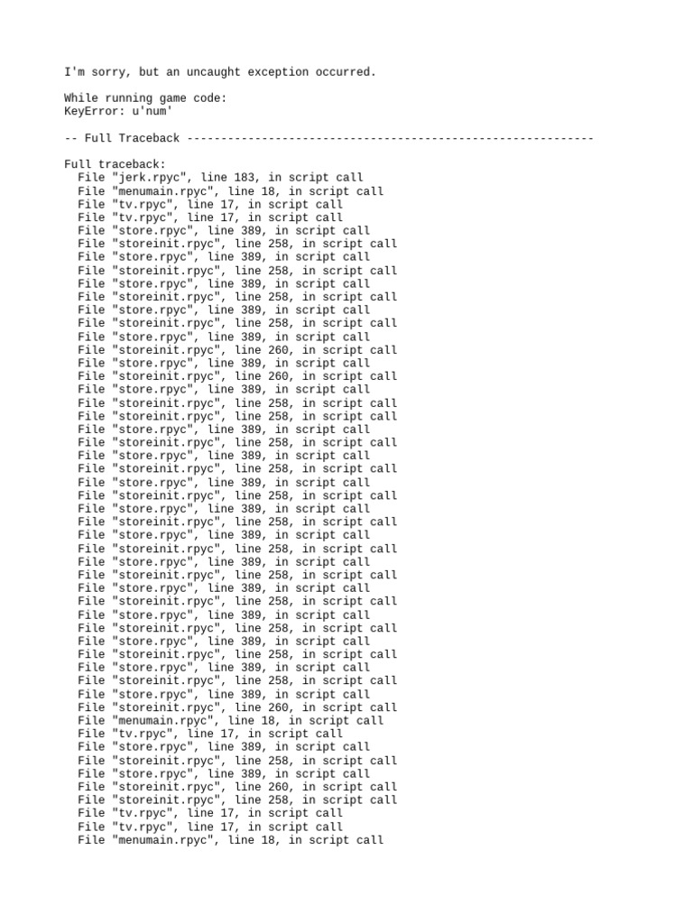 KeyError in Spear1403 Game Code | PDF