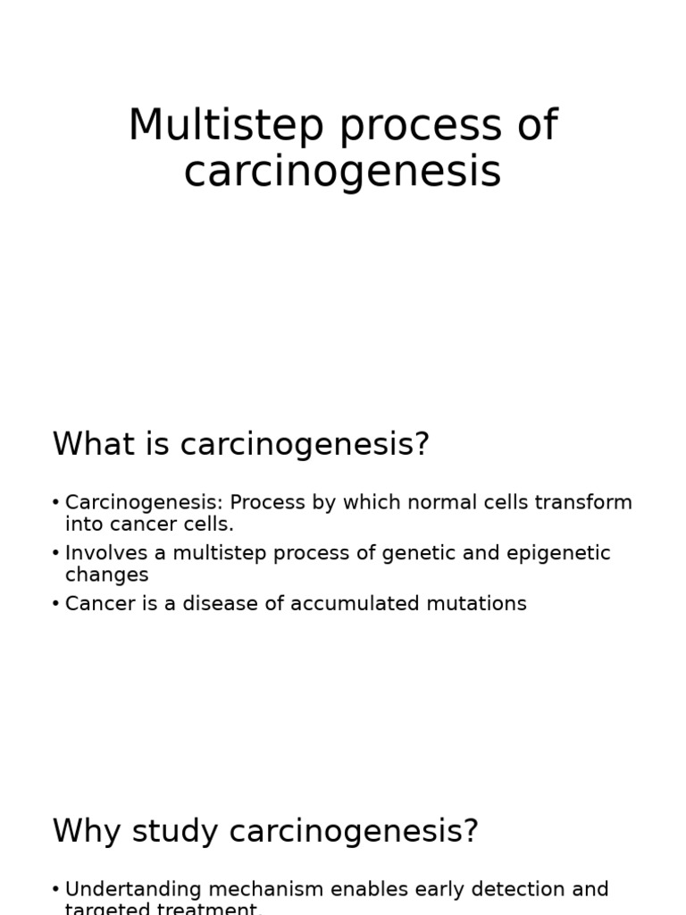 Multistep Process of Carcinogenesis Lec | PDF | Carcinogenesis | Cancer