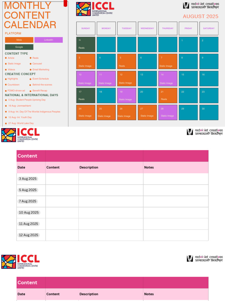 Calendar Iccl | PDF