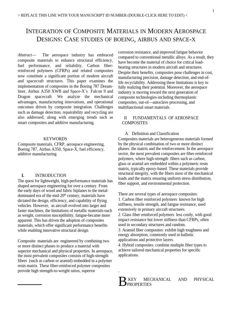 Composite Aerospace Study IEEE | PDF