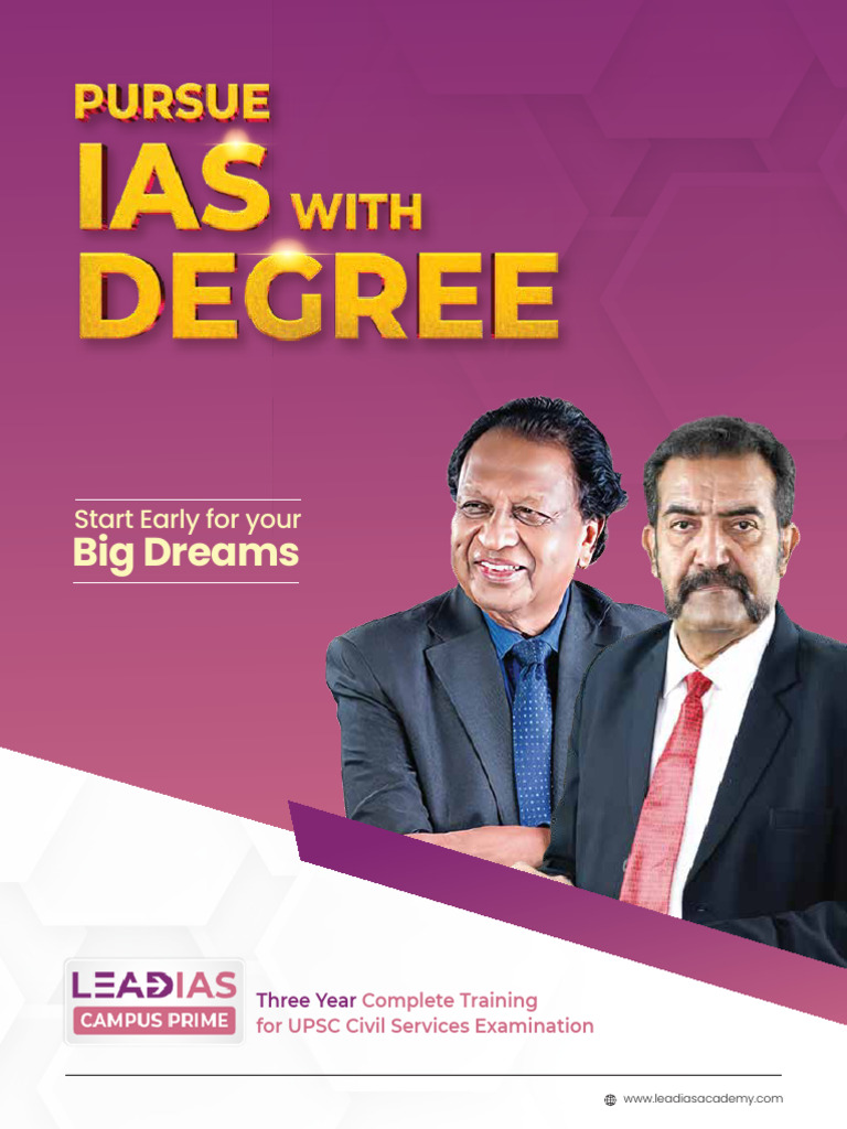 Lead IAS Academy: Three-Year UPSC Prep | PDF | Mentorship | Learning