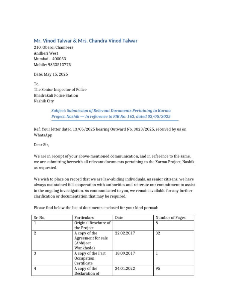 Karma Project Documents Submission | PDF