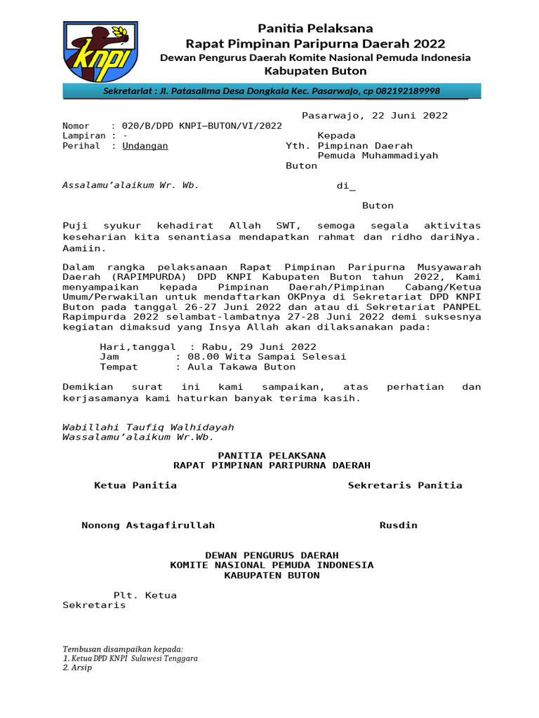 Surat OKP Cipayung | PDF