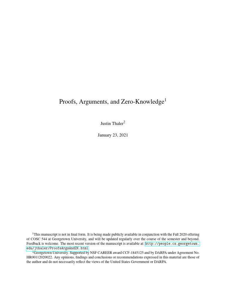 Survey on Zero-Knowledge Proofs | PDF | Field (Mathematics) | Mathematical Proof