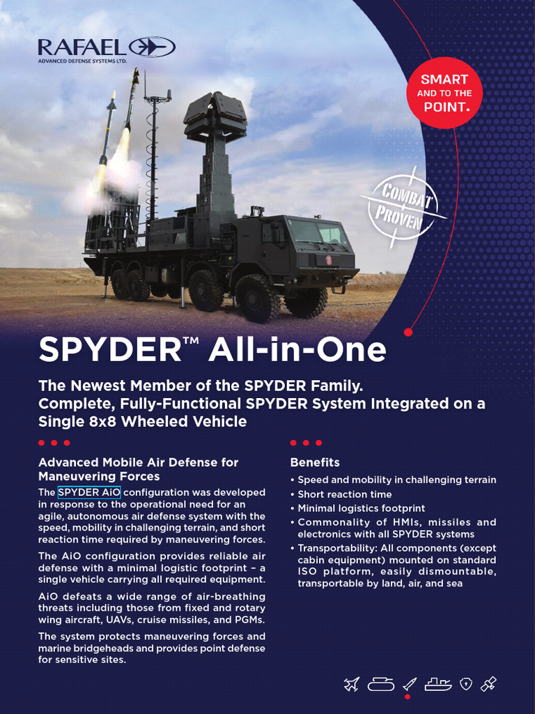 SPYDER All-in-One Air Defense System | PDF | Anti Aircraft Warfare ...