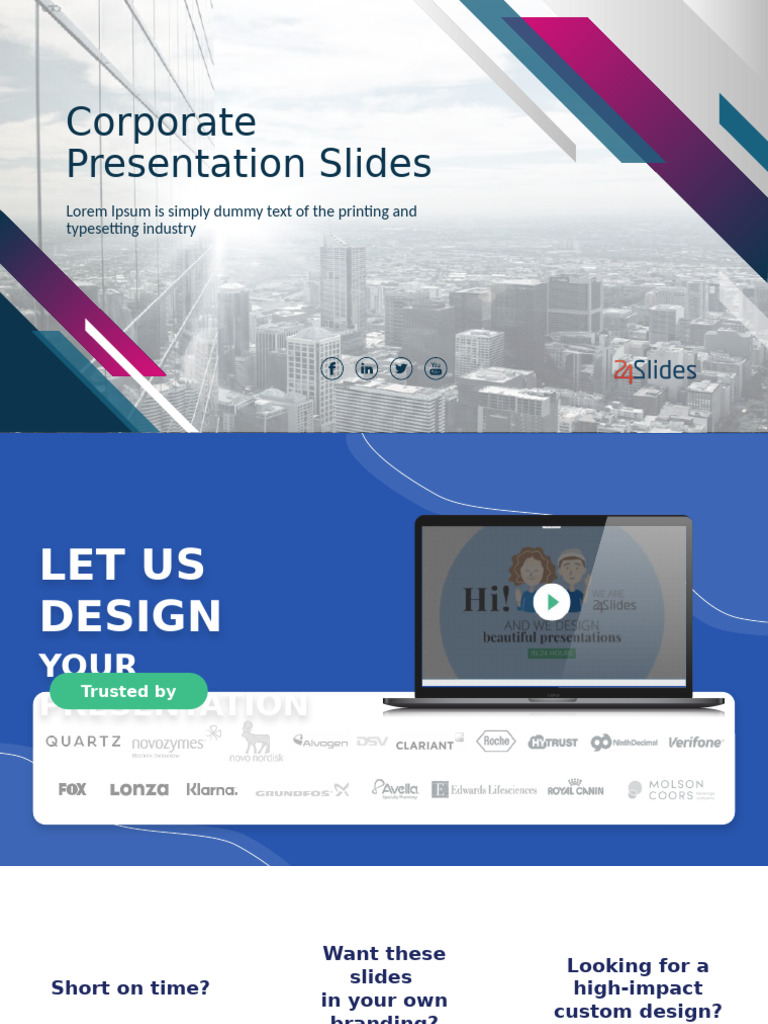 Custom Corporate Presentation Design | PDF