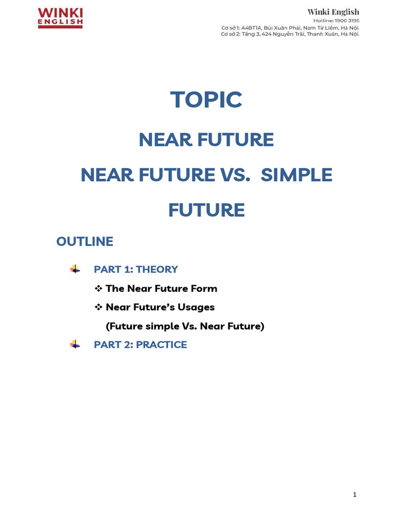 Future Simple vs. Near Future | PDF