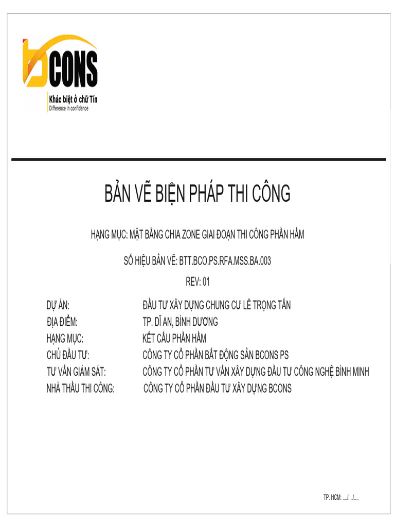 BTT - BPTC.KTT - Ii2.2. Mat Bang Chia Zone Giai Doan Thi Cong Phan Ham ...