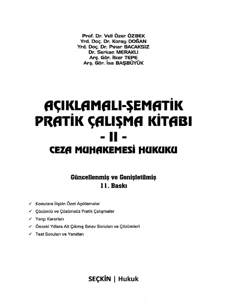 CMK Pratik Kitabı 2 (11.basım) - Veli Özer Özbek | PDF