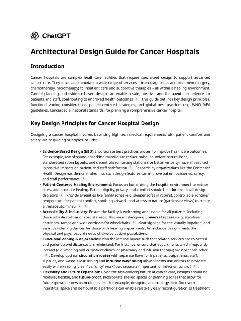 Design Guide for Cancer Hospitals | PDF | Medical Imaging | Nuclear ...